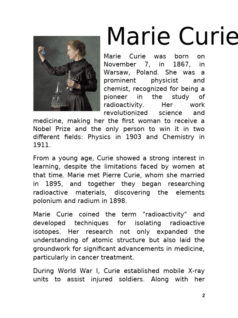 Marie Curie | PDF