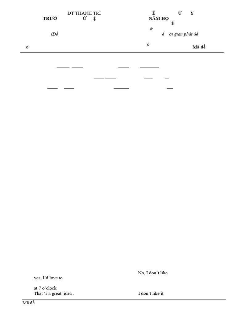 English Midterm Exam Paper 2022-2023 | PDF