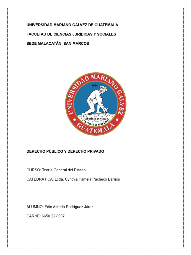 Derecho Público vs. Derecho Privado | PDF | Ley Pública | Estado (política)