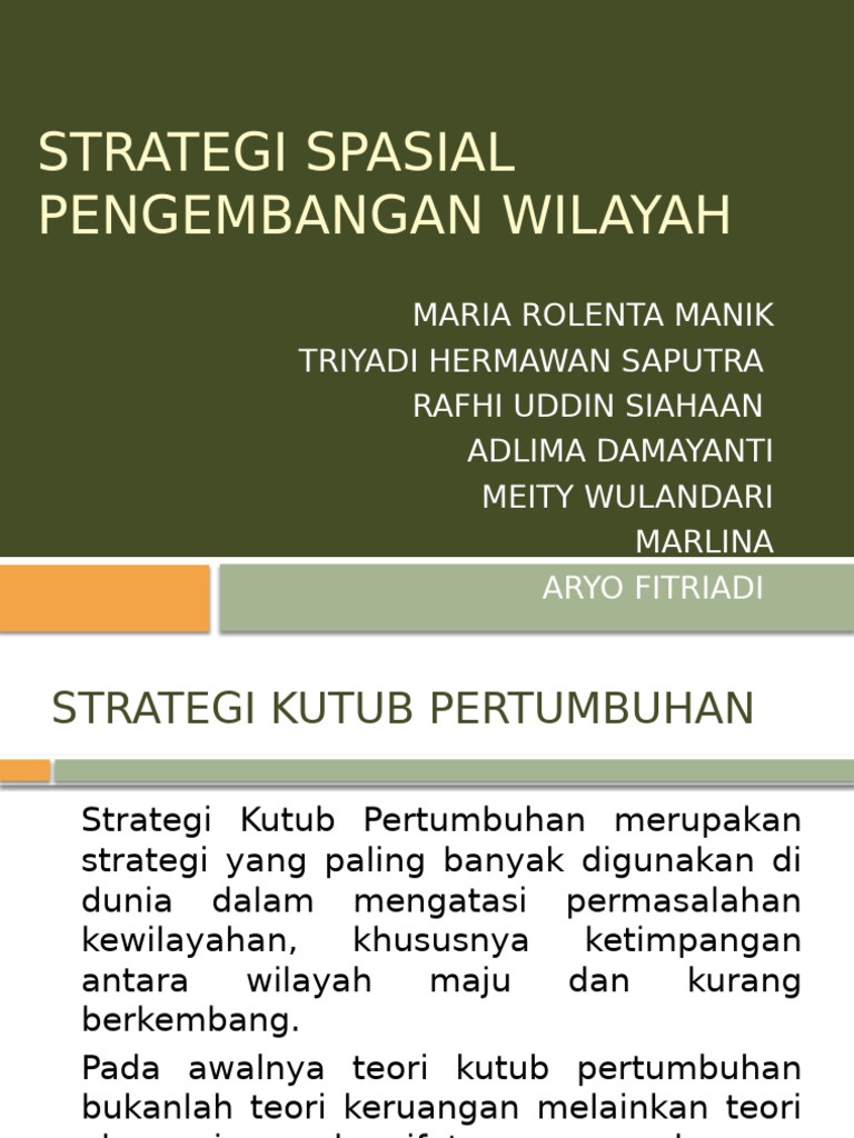 Perencanaan Wilayah Dan Desa | PDF