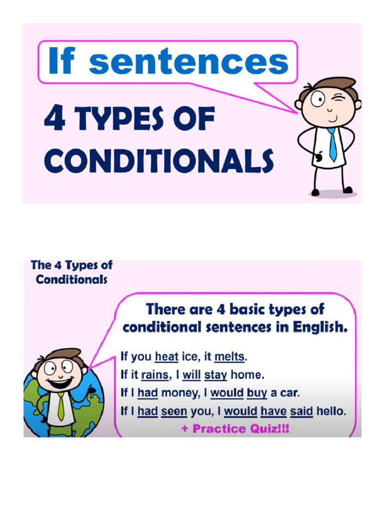 Conditional Sentences (Zero First Second Third) | PDF