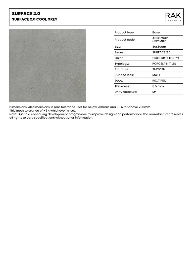 Surface 20 Cool Grey 57333 | PDF | Mechanical Engineering | Materials