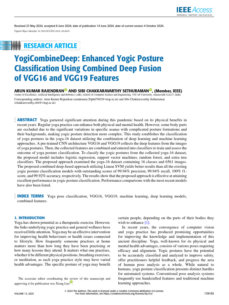 YogiCombineDeep Enhanced Yogic Posture Classification Using Combined Deep Fusion of VGG16 and ...