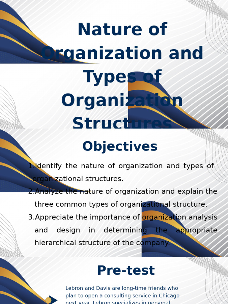 Nature of Organization and Types of Organization Structure | PDF ...