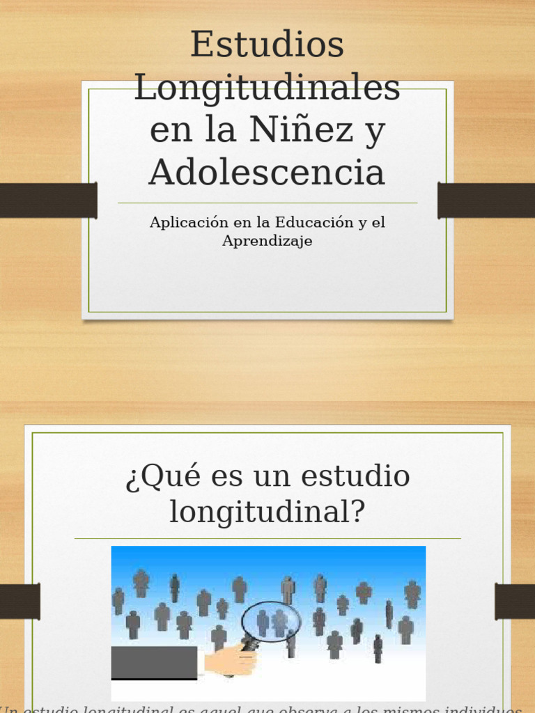 Estudios Longitudinales en Educación Infantil | PDF | Aprendizaje ...