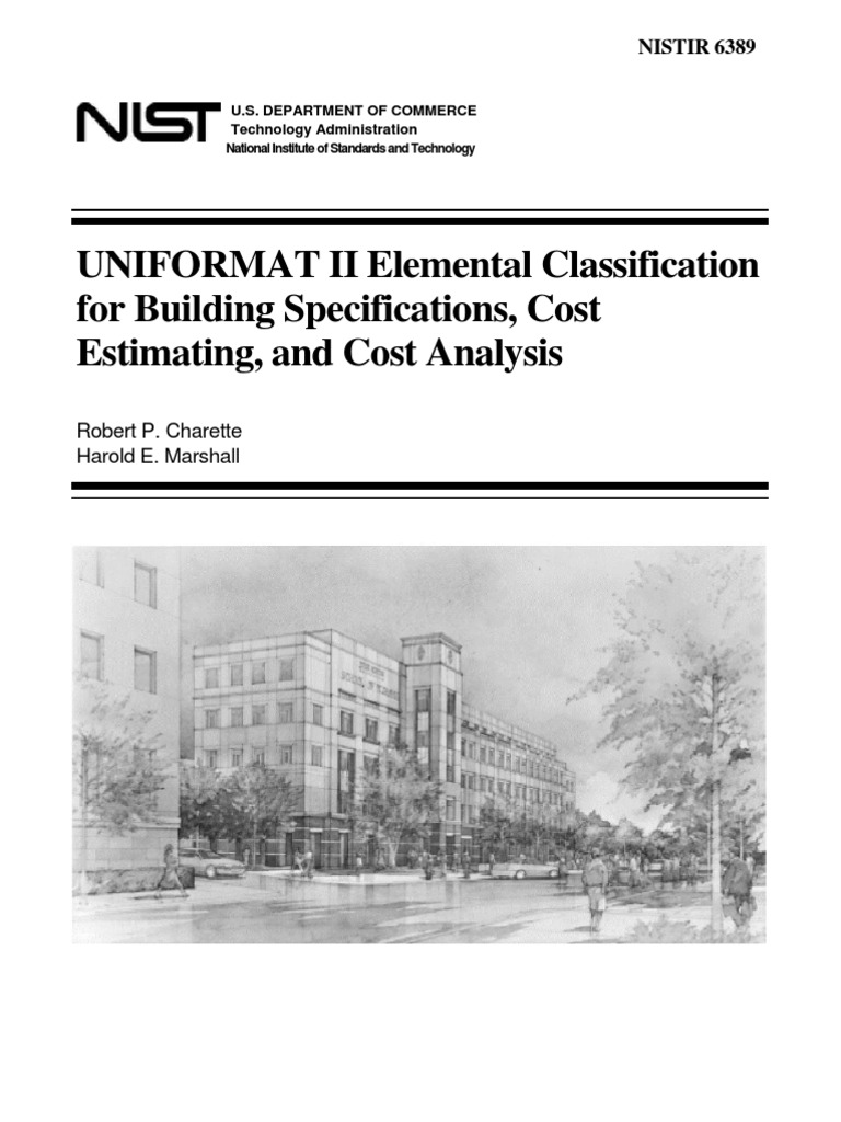 UNIFORMAT II Building Classification Guide | PDF | Specification ...