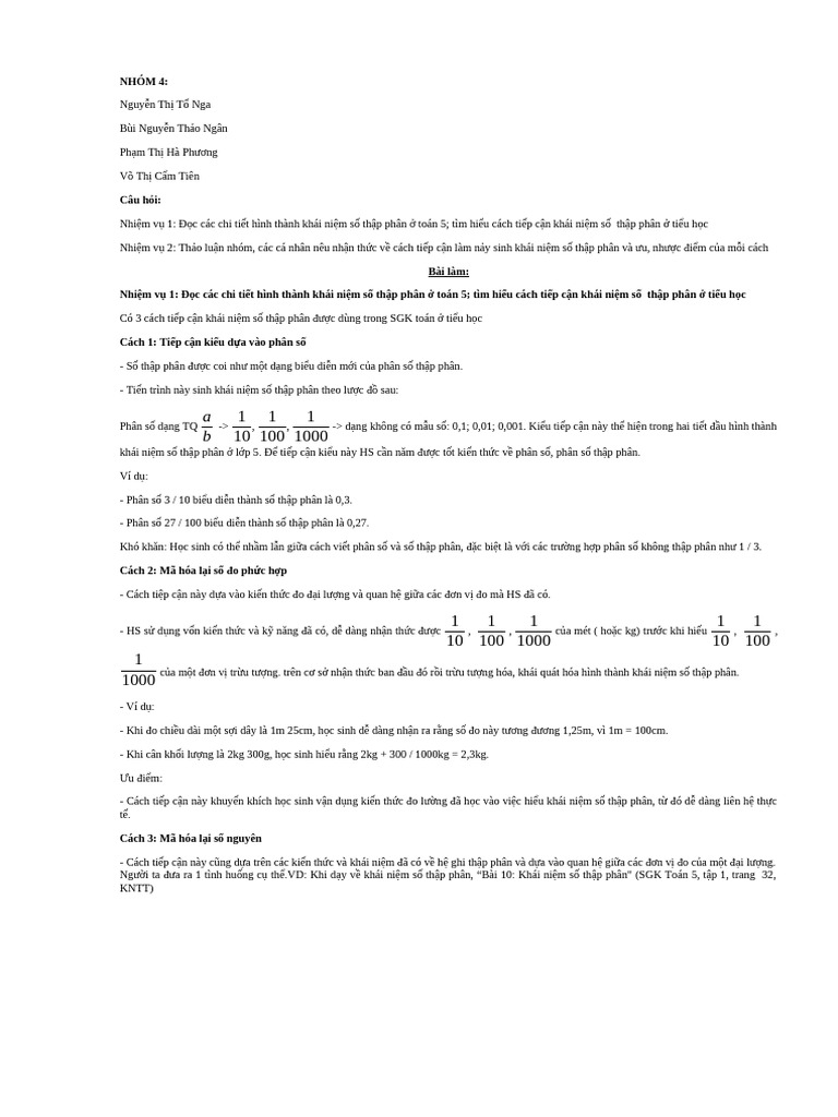 Bản Sao PPDH TOÁN 2 SỐ THẬP PHÂN | PDF