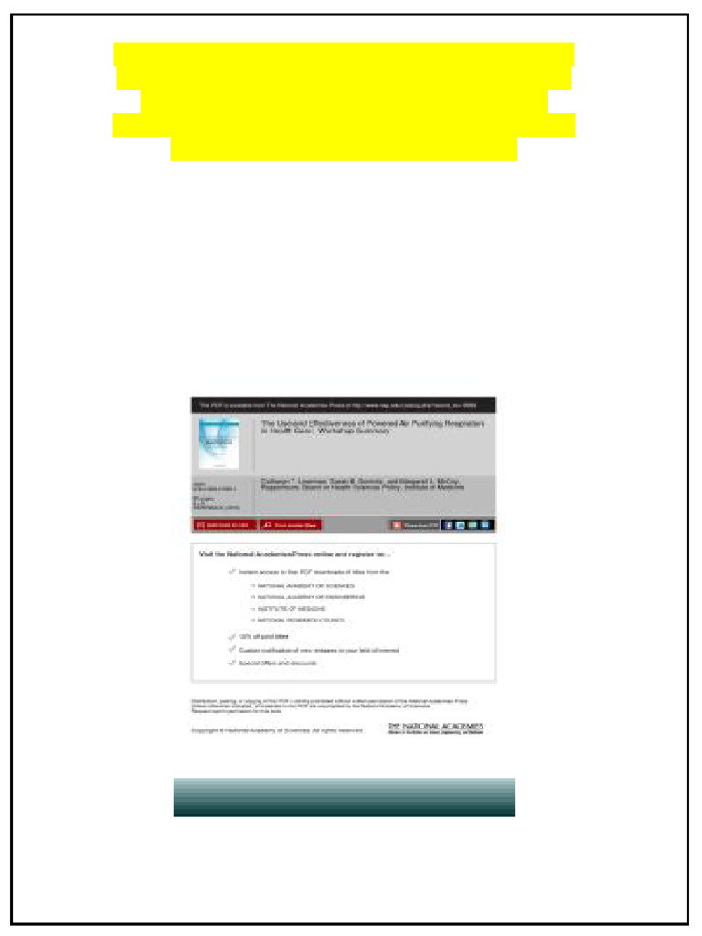 The Use and Effectiveness of Powered Air Purifying Respirators in ...