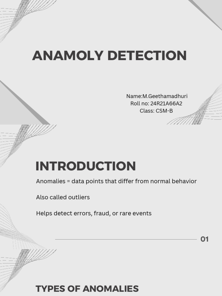 Anamoly Detection - 20250824 - 231441 - 0000 | PDF