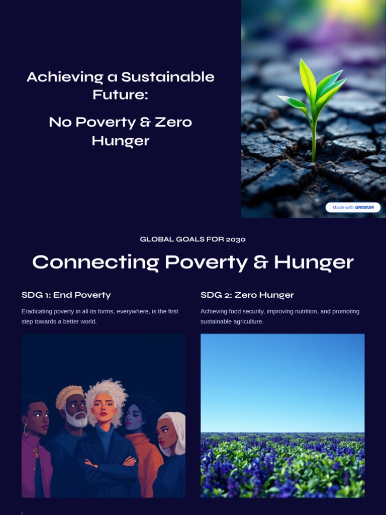 No Poverty and Zero Hunger Goals | PDF | Poverty | Poverty & Homelessness