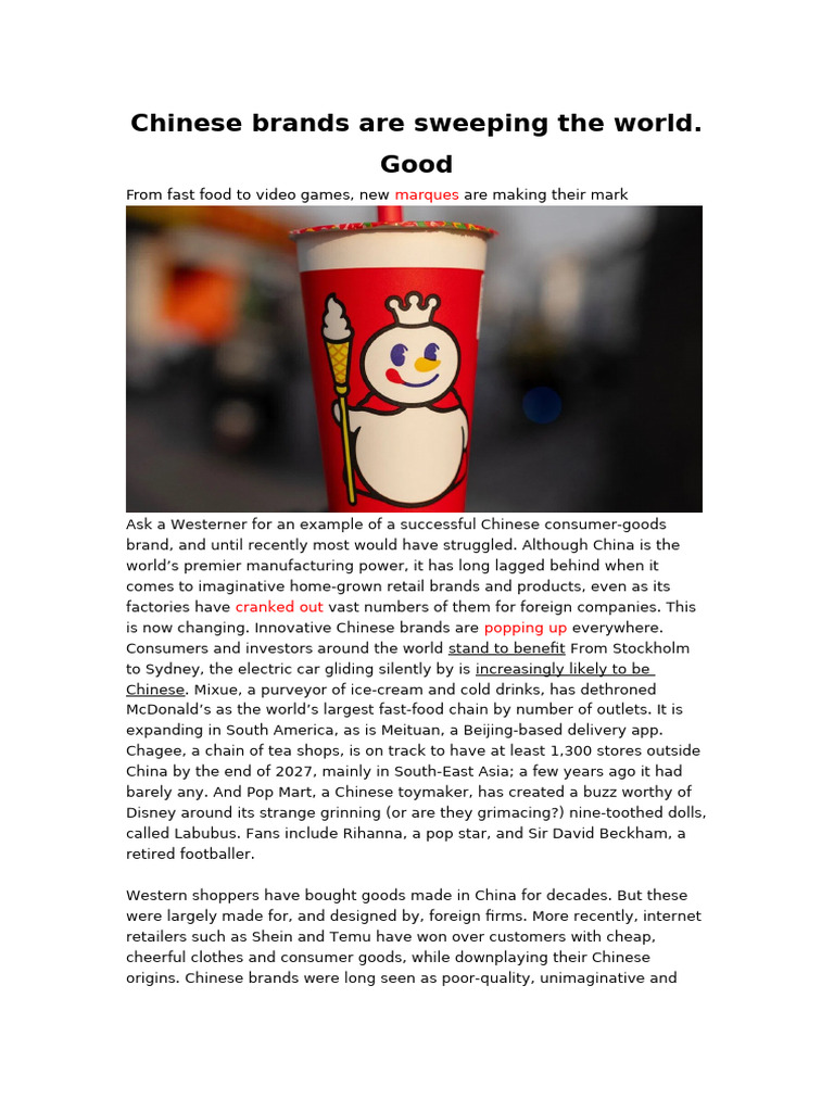 Rise of Innovative Chinese Brands | PDF | Brand | China