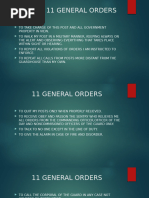 11 General Orders | PDF | National Security | Military