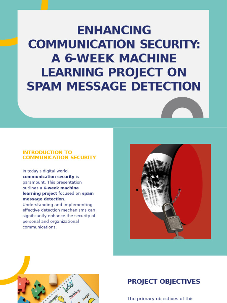 Slidesgo Enhancing Communication Security A 6 Week Machine Learning ...
