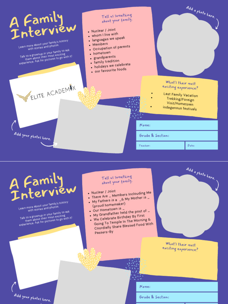 Describing About My Family & Traditions | PDF