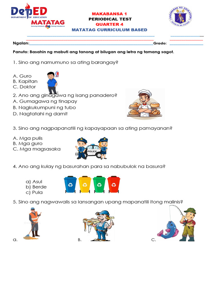 Makabansa 4THPT | PDF