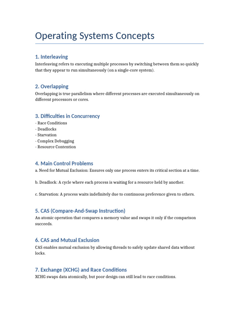 Operating Systems Concepts | PDF | Process (Computing) | Computer ...