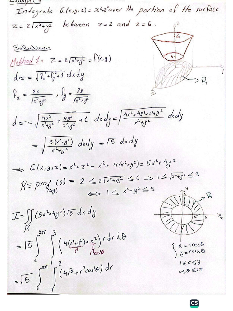MTH 206 - Lecture 21 - Surface Integrals & Flux | PDF