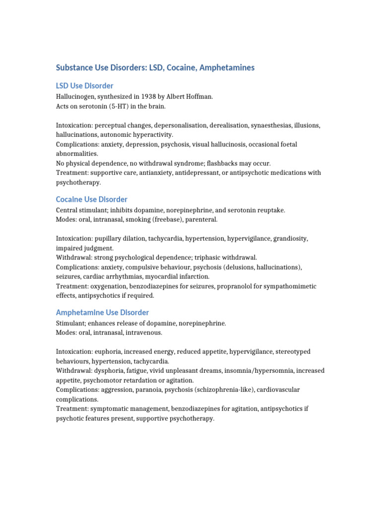 Substance Use Disorders | PDF