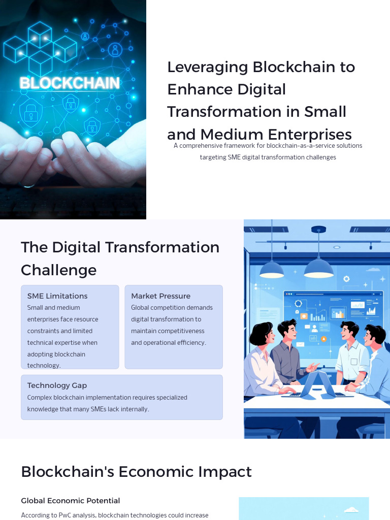 Blockchain Solutions for SME Transformation | PDF | Computing | Business