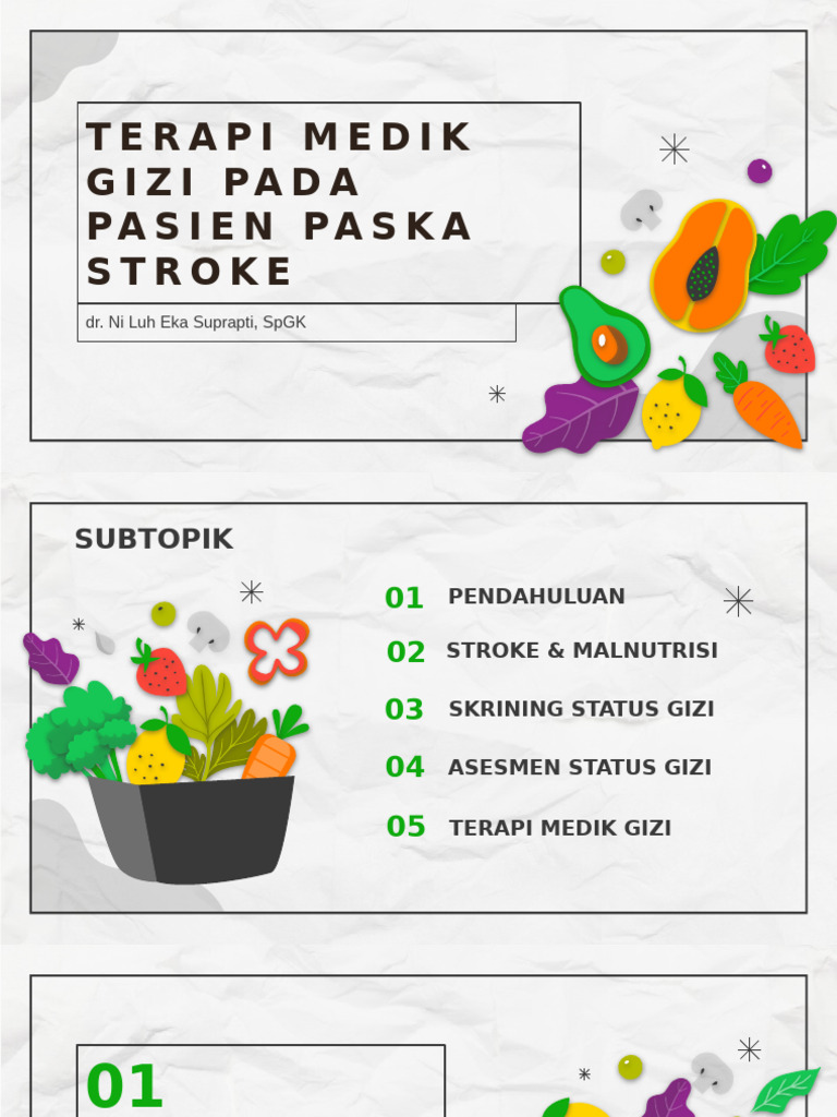 Terapi Gizi Pasca Stroke untuk Pemulihan | PDF