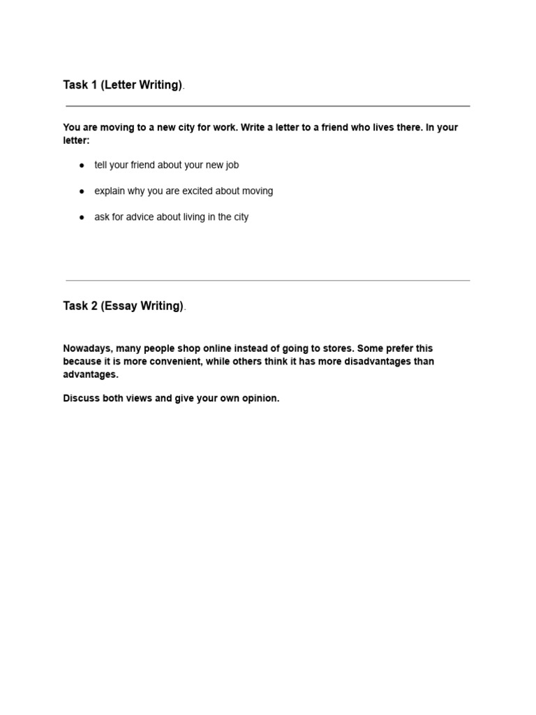 Writing Task | PDF