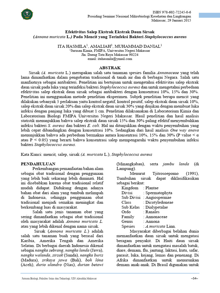 176628 ID Efektivitas Salep Ekstrak Ekstrak Daun s | PDF