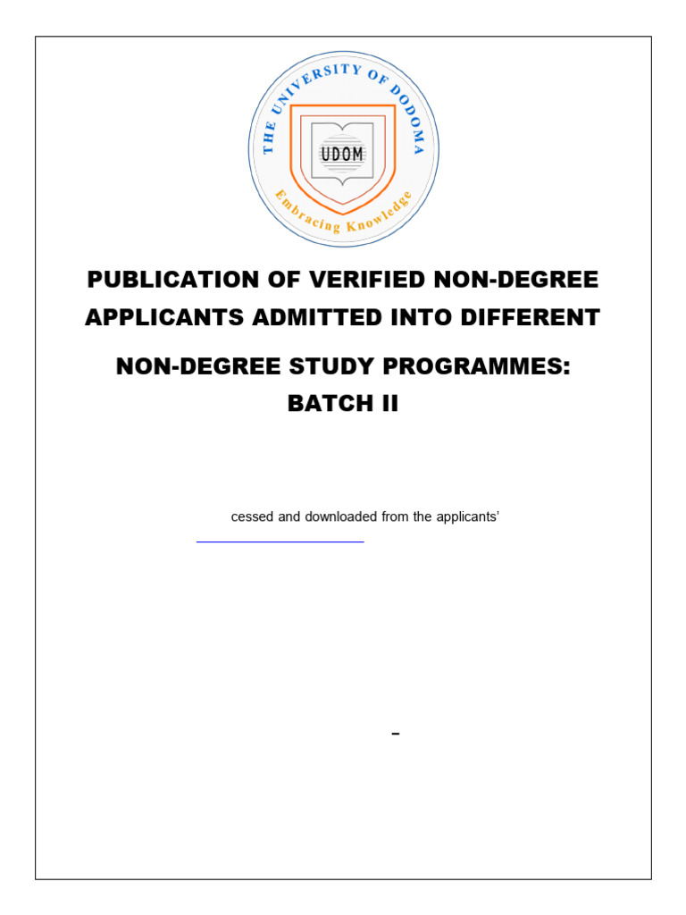 Verified Non Course Applicant Admitted | PDF | Educational Stages | Qualifications