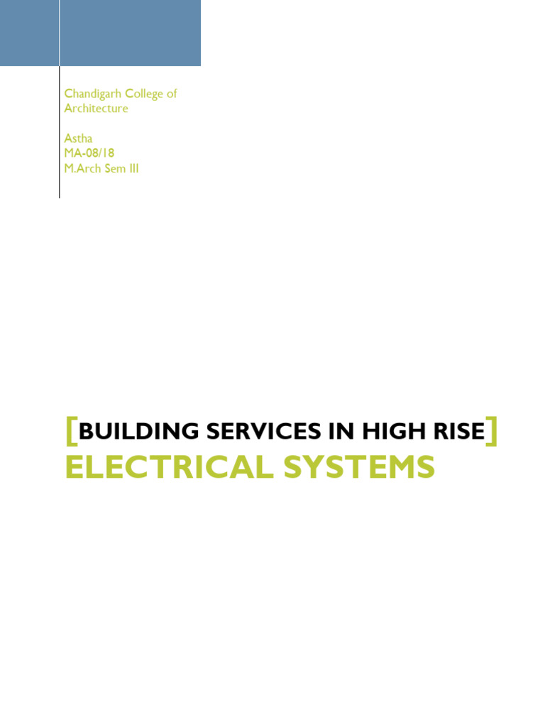 High-Rise Electrical Systems Overview | PDF | Electric Power ...