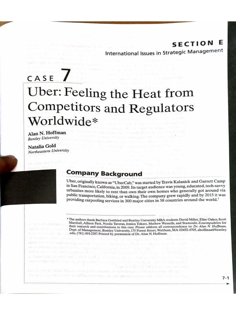 Uber's Global Expansion and Challenges | PDF | Pricing | Business