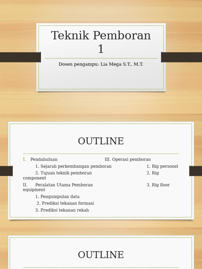 Pertemuan II Teknik Pemboran (Pendahuluan) | PDF