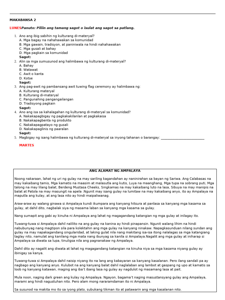 Makabansa 2 | PDF