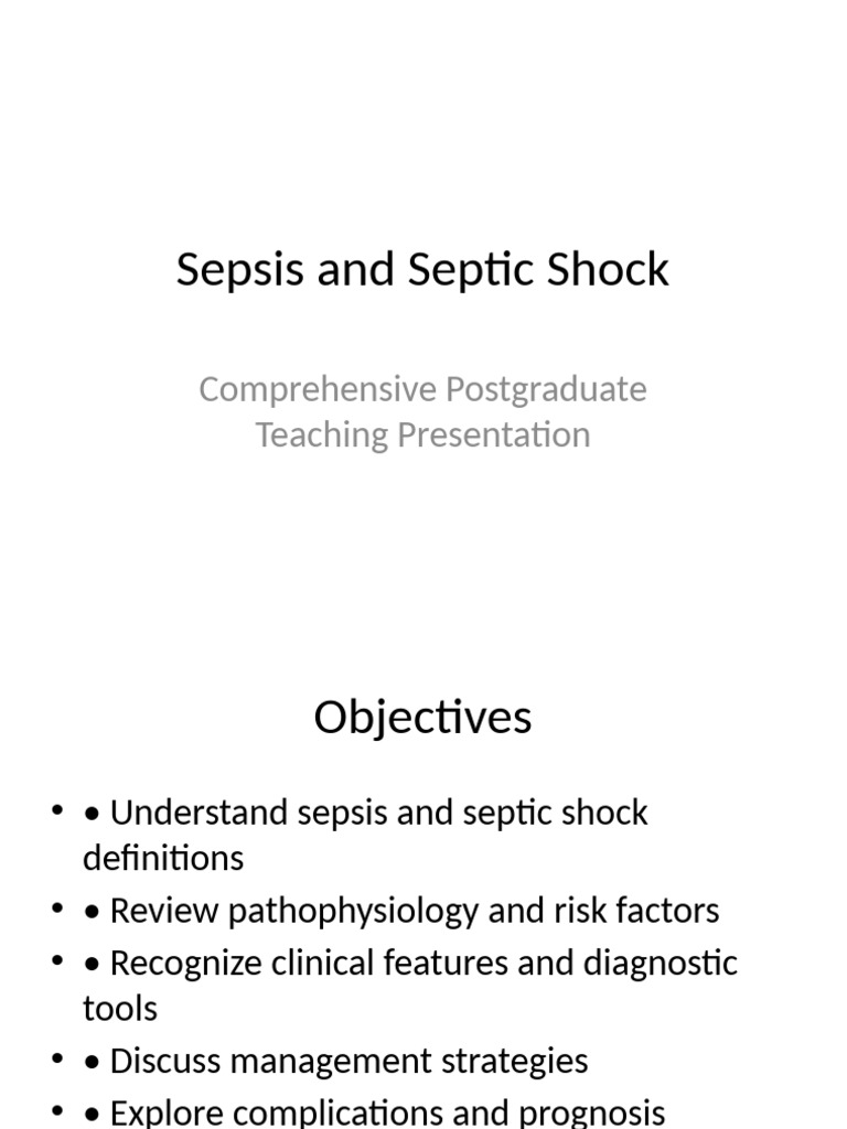 Sepsis Septic Shock 50slides Expanded | PDF | Sepsis | Shock (Circulatory)