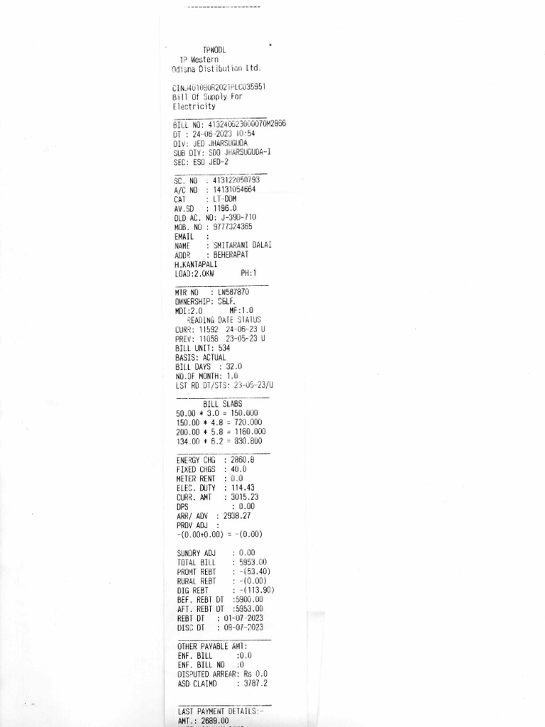 Ele Bill | PDF