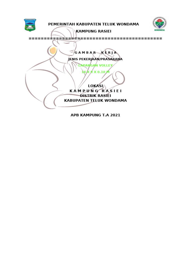 Cover Desain Rab Lapangan Volley | PDF