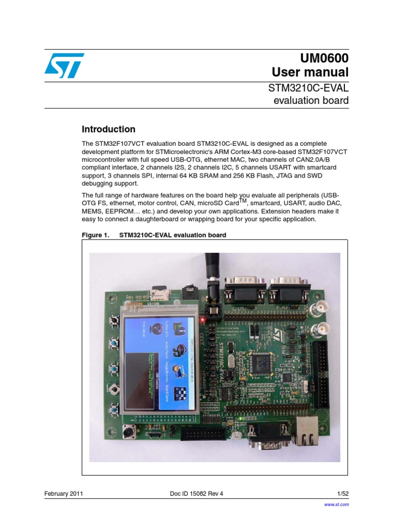 Stm3210c-Eval CD00212441 | PDF | Usb | Microcontroller