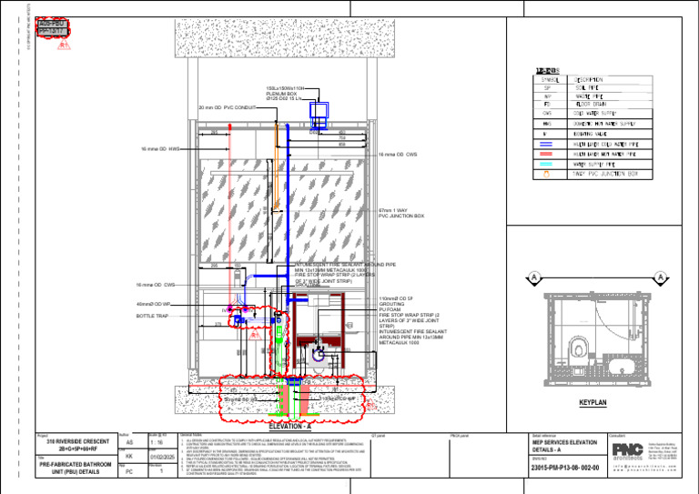 23015-PM-P13!08!002-00 - MEP Services - Elevation Details - A | PDF ...