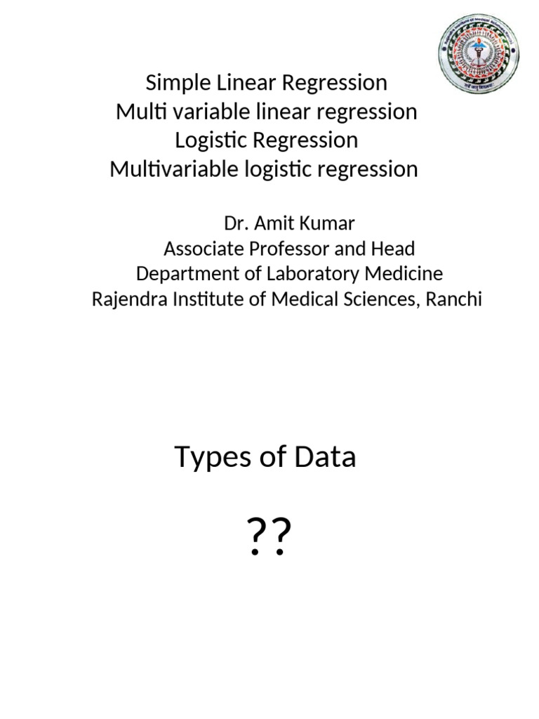 Regression PPT Lecture | PDF | Linear Regression | Dependent And Independent Variables