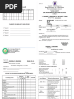 MATATAG Grade 4 SF9 2025 1 | PDF | Learning