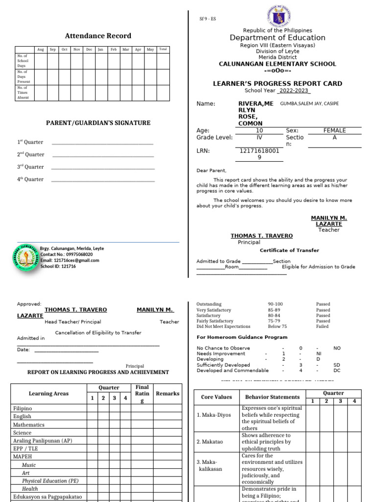 Enhanced SF 9 With HGP Integration | PDF