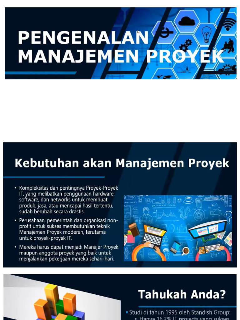 Pert. 1 Pengenalan Manajemen Project | PDF