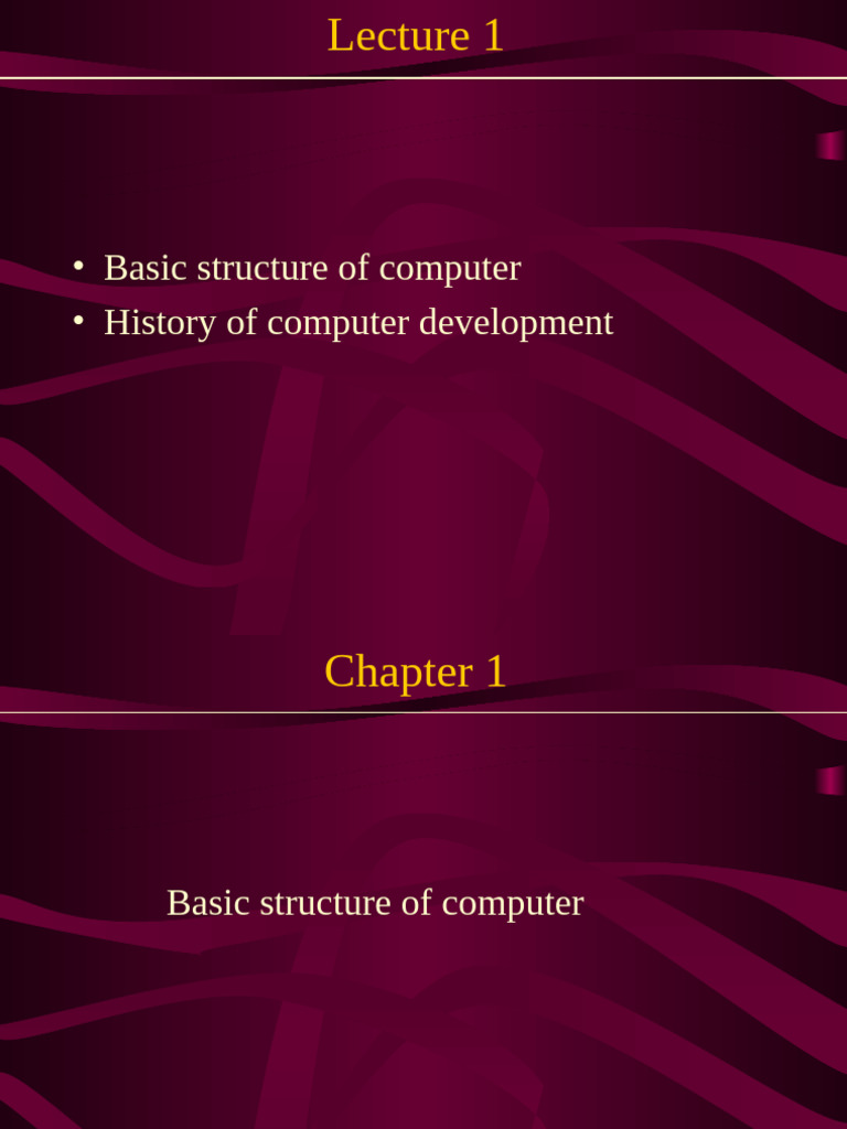 Introduction To CSO - Lect1 | PDF | Random Access Memory | Dynamic ...