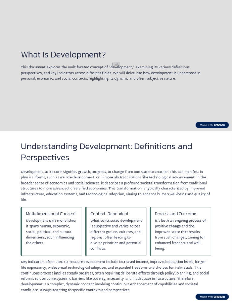 Understanding Development: Key Concepts | PDF