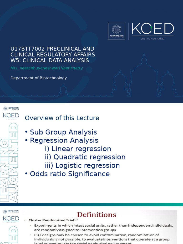 Week 5 Module 2 Session 2 Regression Analysis | PDF