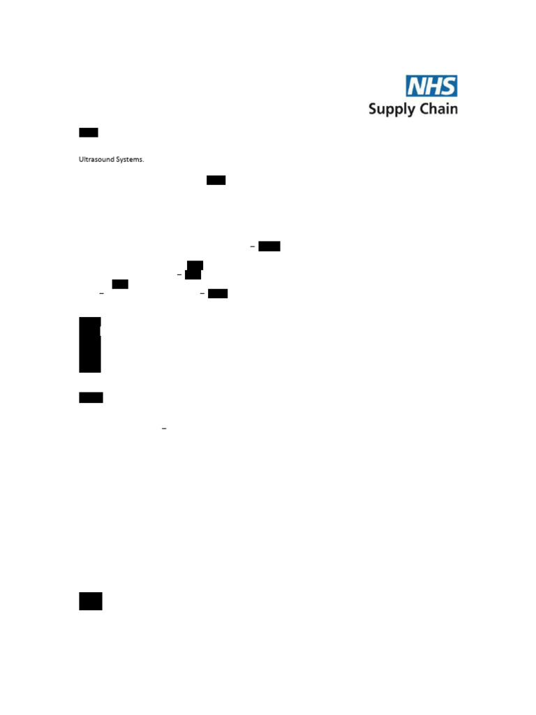 NHS Ultrasound Systems Order Process | PDF