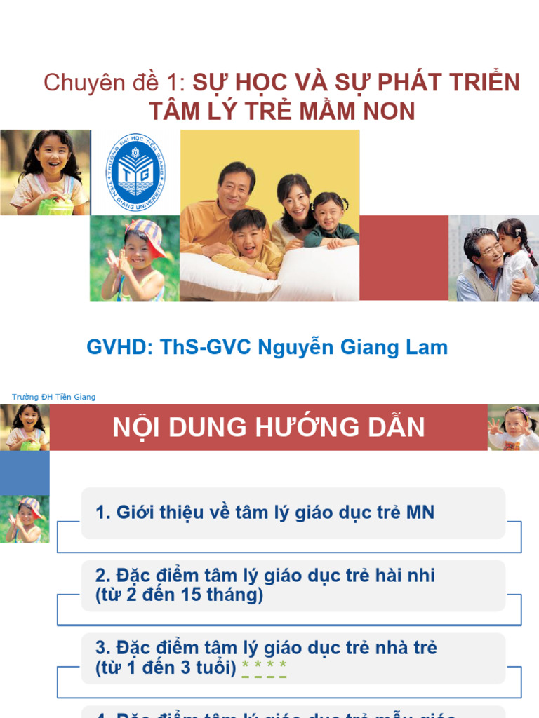 2025 - CHUYEN de 1-Dac Diem Tam Ly Tre Mau Giao | PDF