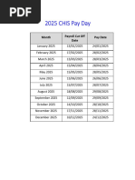 Payroll Schedule 2025-2026 | PDF