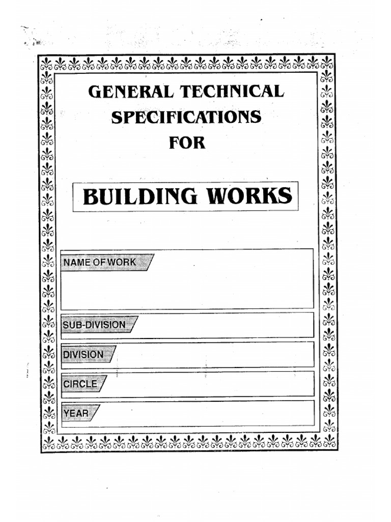 Building Specification | PDF