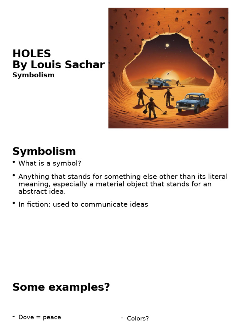 Holes by Louis Sachar: Symbolism | PDF
