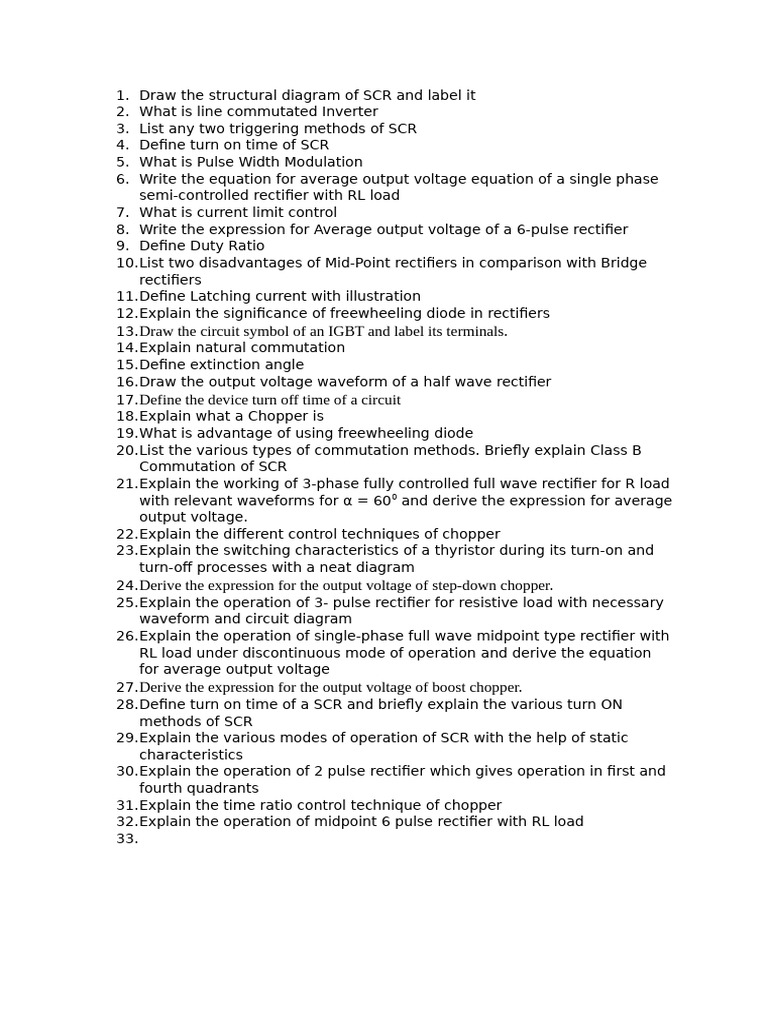 SCR and Rectifier Operation Guide | PDF