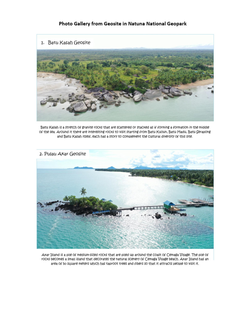 Natuna Geopark: Explore Unique Geosites | PDF | Rock (Geology ...